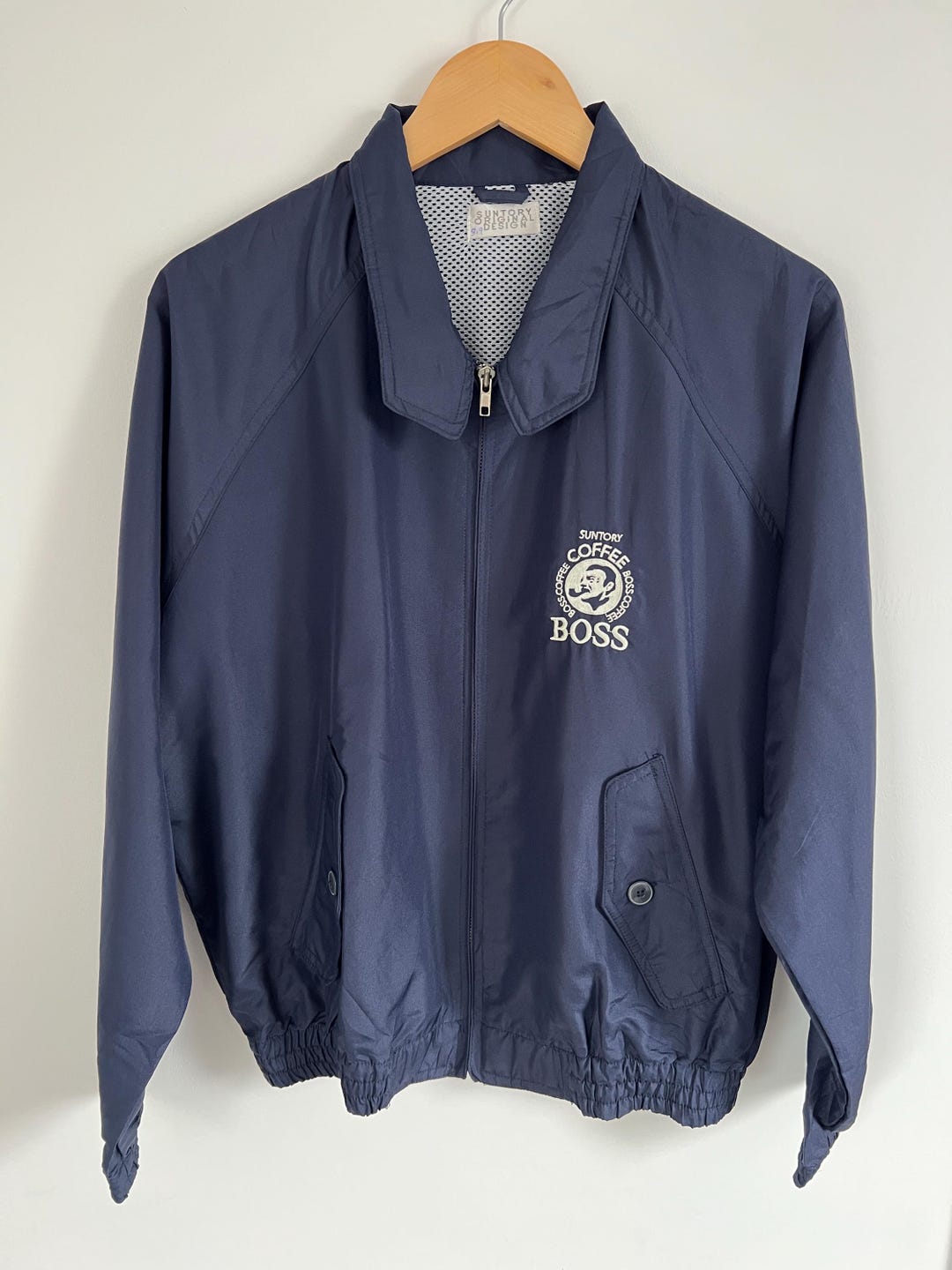 Boss Coffee Suntory JDM Vintage Bomber Jacket Original Vintage Rare ...