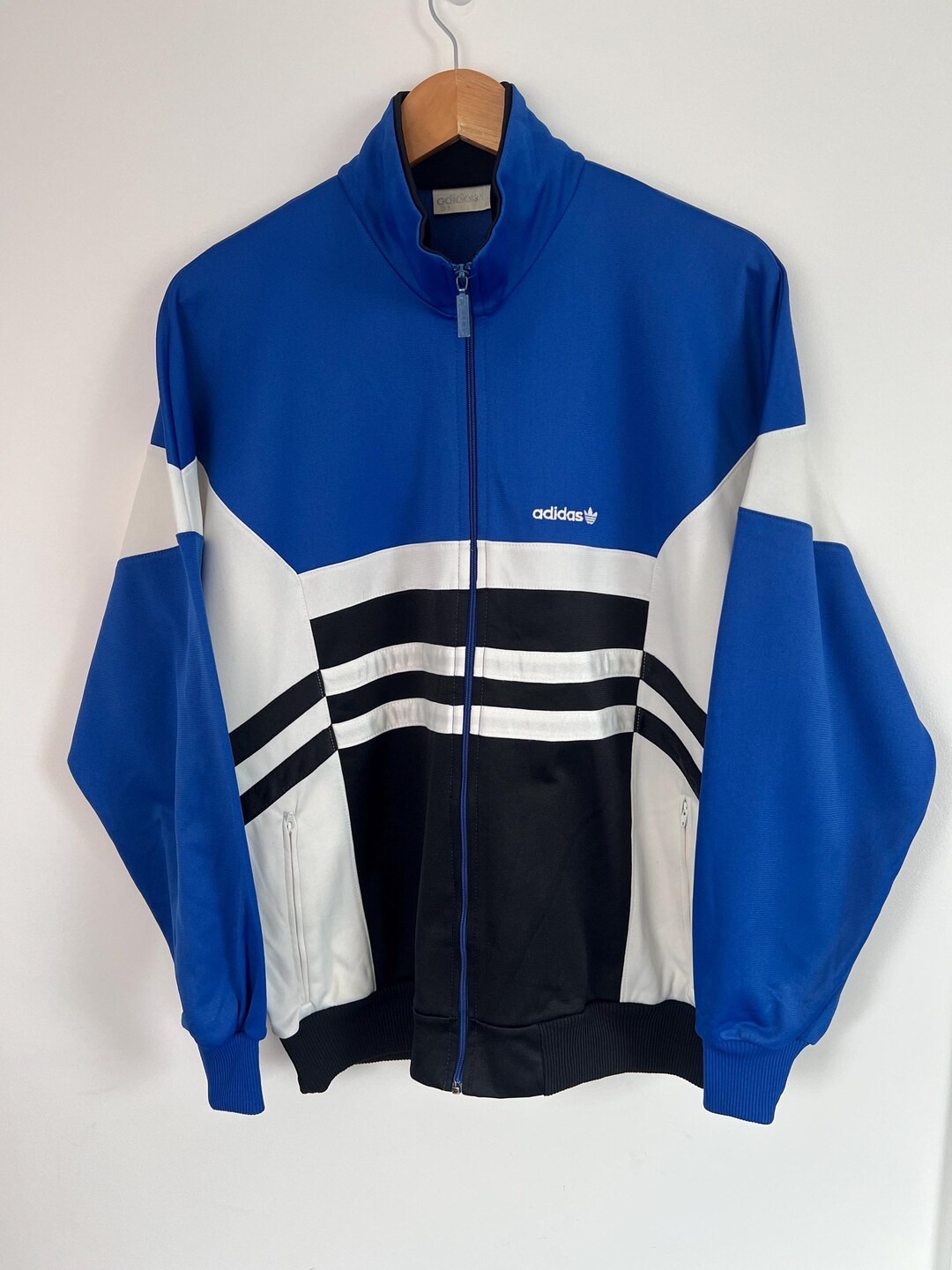 Adidas Originals Vintage Blue Track Top Rare Retro / Size XL - Etsy