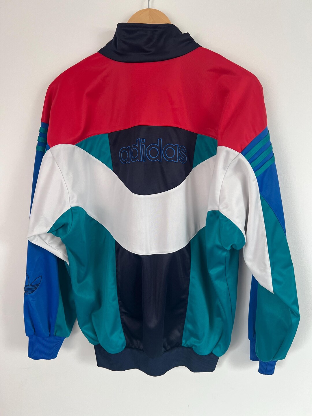Adidas Vintage Colourblock Retro Track Top Windbreaker D5 / Size Medium ...