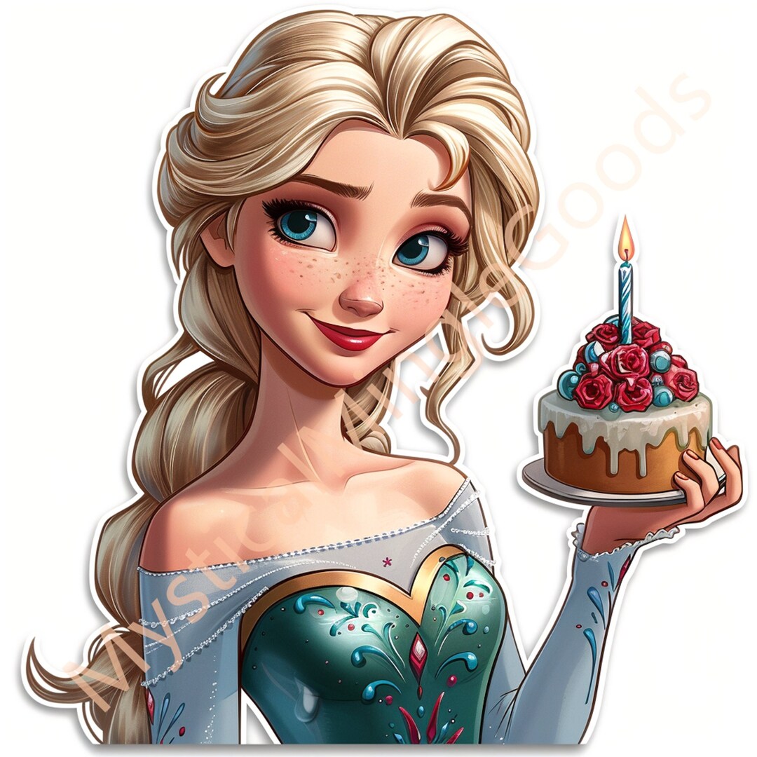 Frozen Birthday Png Bundle,frozen Birthday Invitation,cake Topper ...