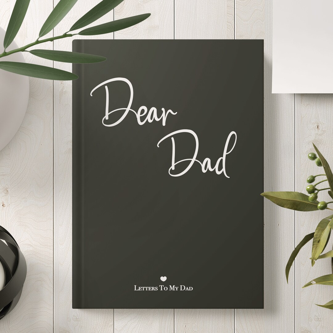 Dear Dad Journal Letters to Dad Custom Gift Grief Journal Loss of Dad ...