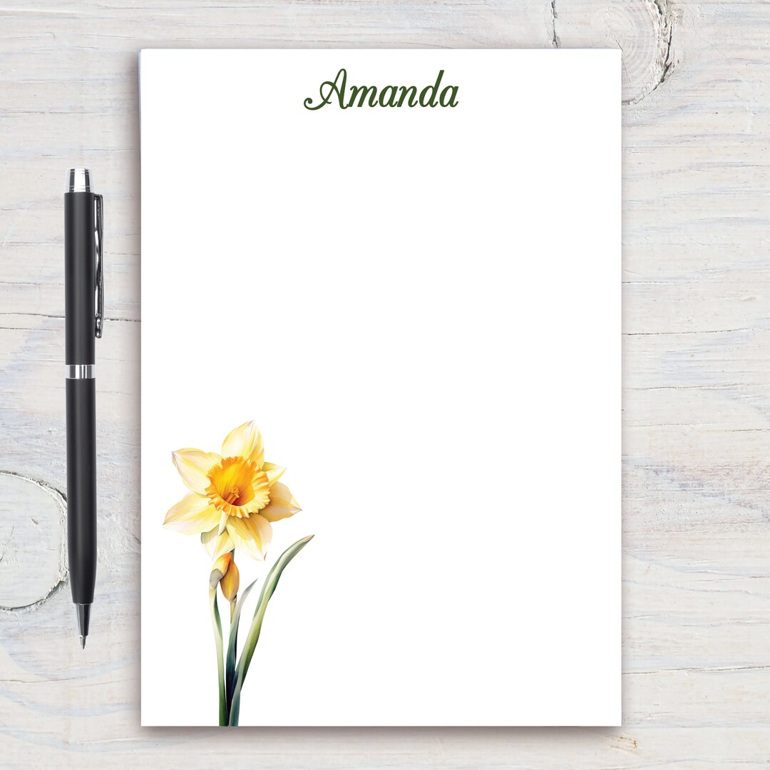 March Birth Month Custom Notepad, Personalized Stationery, Writing Pad ...
