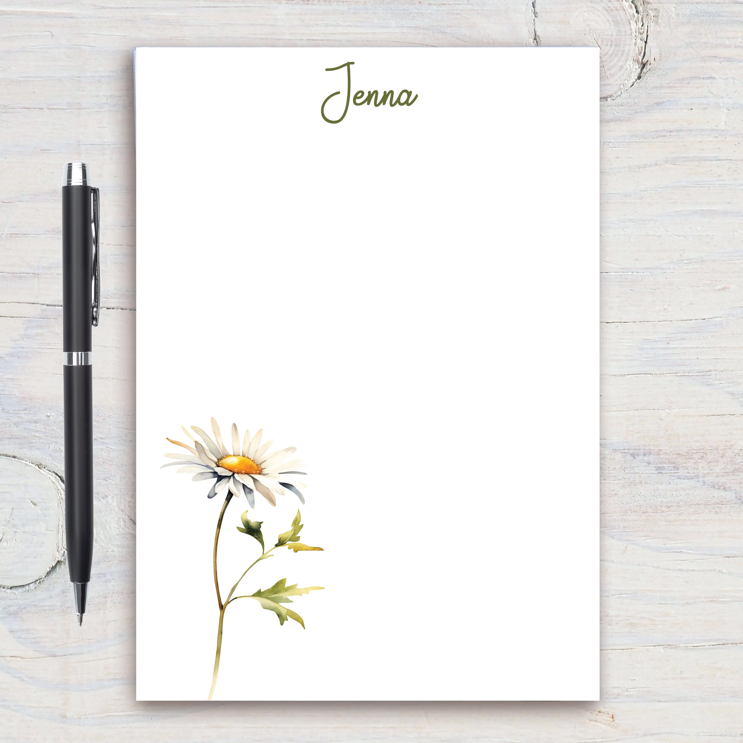 April Birth Month Custom Notepad, Personalized Stationery, Writing Pad ...