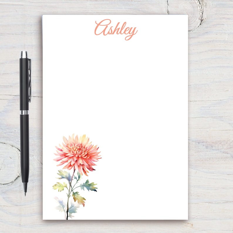 November Birth Month Custom Notepad,personalized Stationery, Writing ...