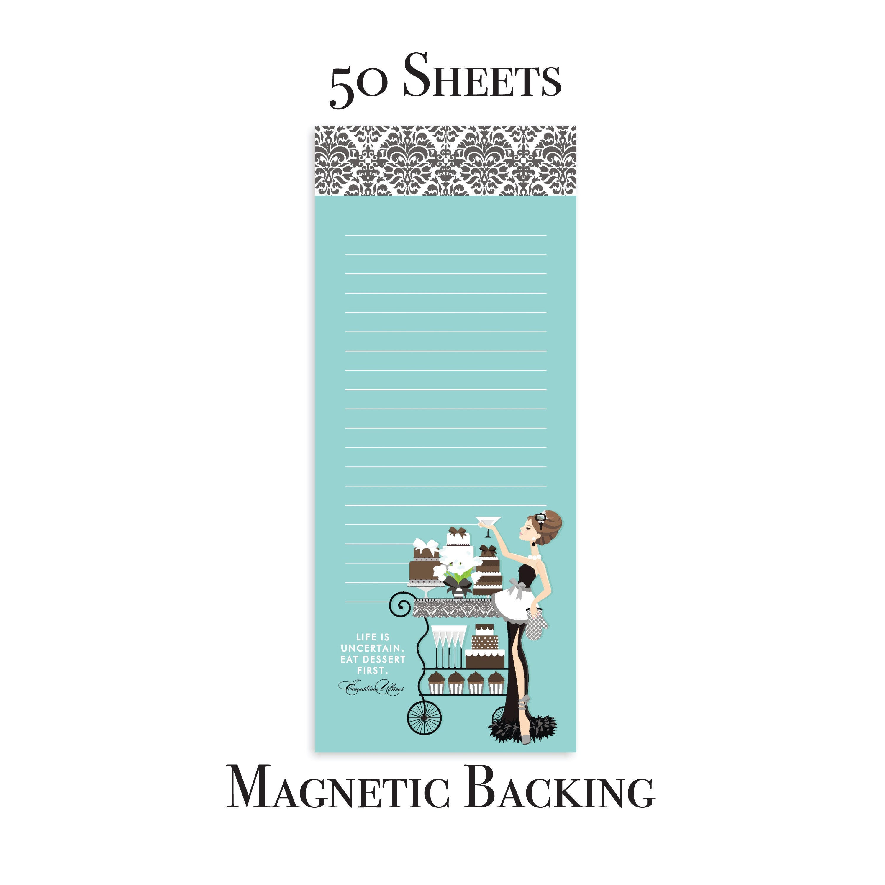 5 Designs - Magnetic Notepads, Custom Sayings Notepad, Personalized ...