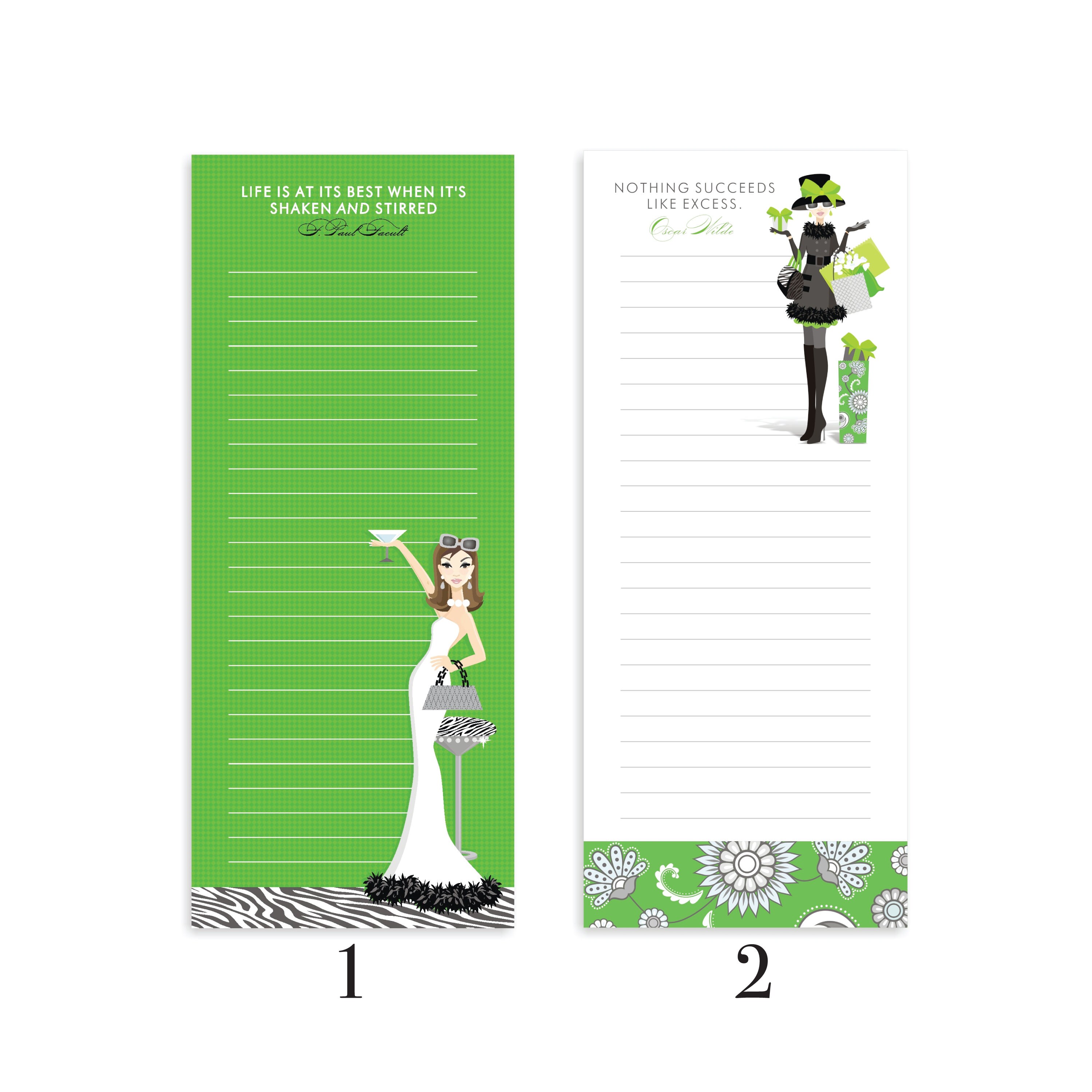 5 Designs - Magnetic Notepads, Custom Sayings Notepad, Personalized ...