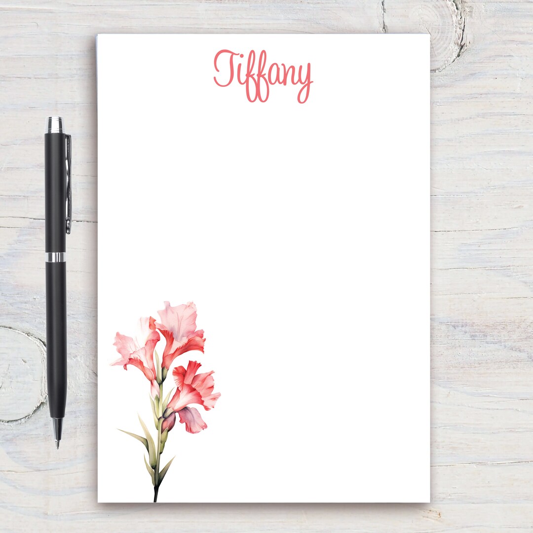 August Birth Month Custom Notepad, Personalized Stationery, Writing Pad ...