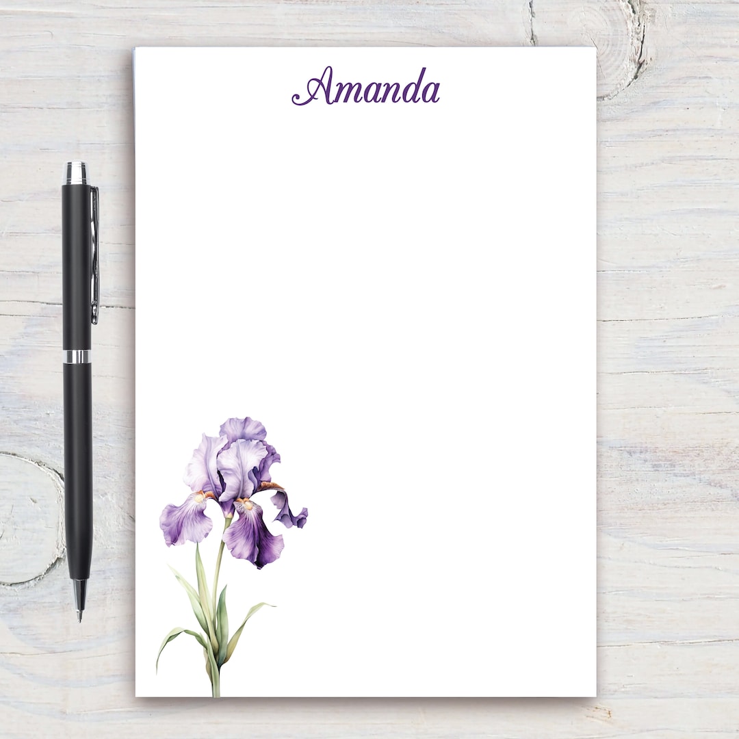 February Birth Month Custom Notepad, Personalized Notepad, Writing Pad ...