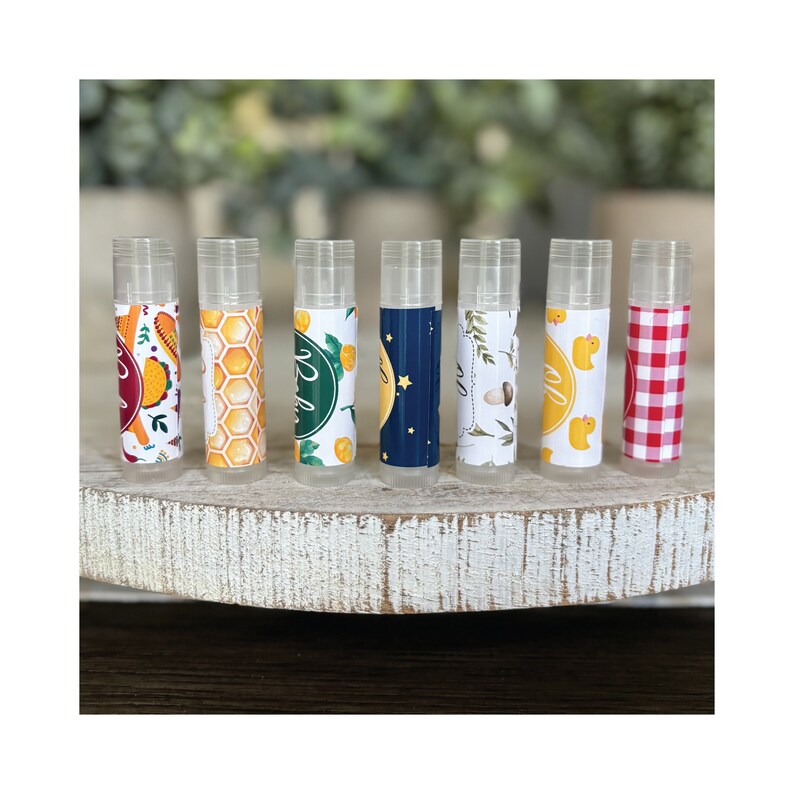 100 Business Custom Label Lip Balms, Personalized Lip Gloss, Custom ...