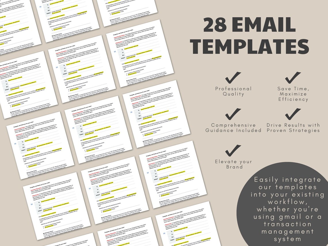 Real Estate Agent Email Templates Realtor Emails Real Estate Branding ...