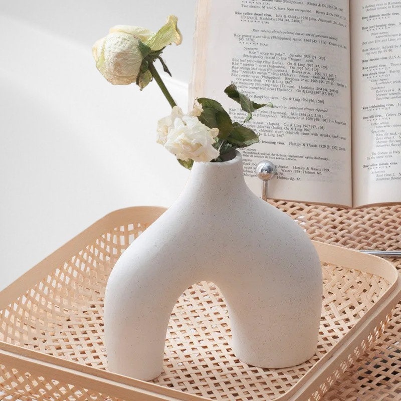 Ceramic Nordic Vase Modern Living Room Decor Modern Nordic Vase Natural ...