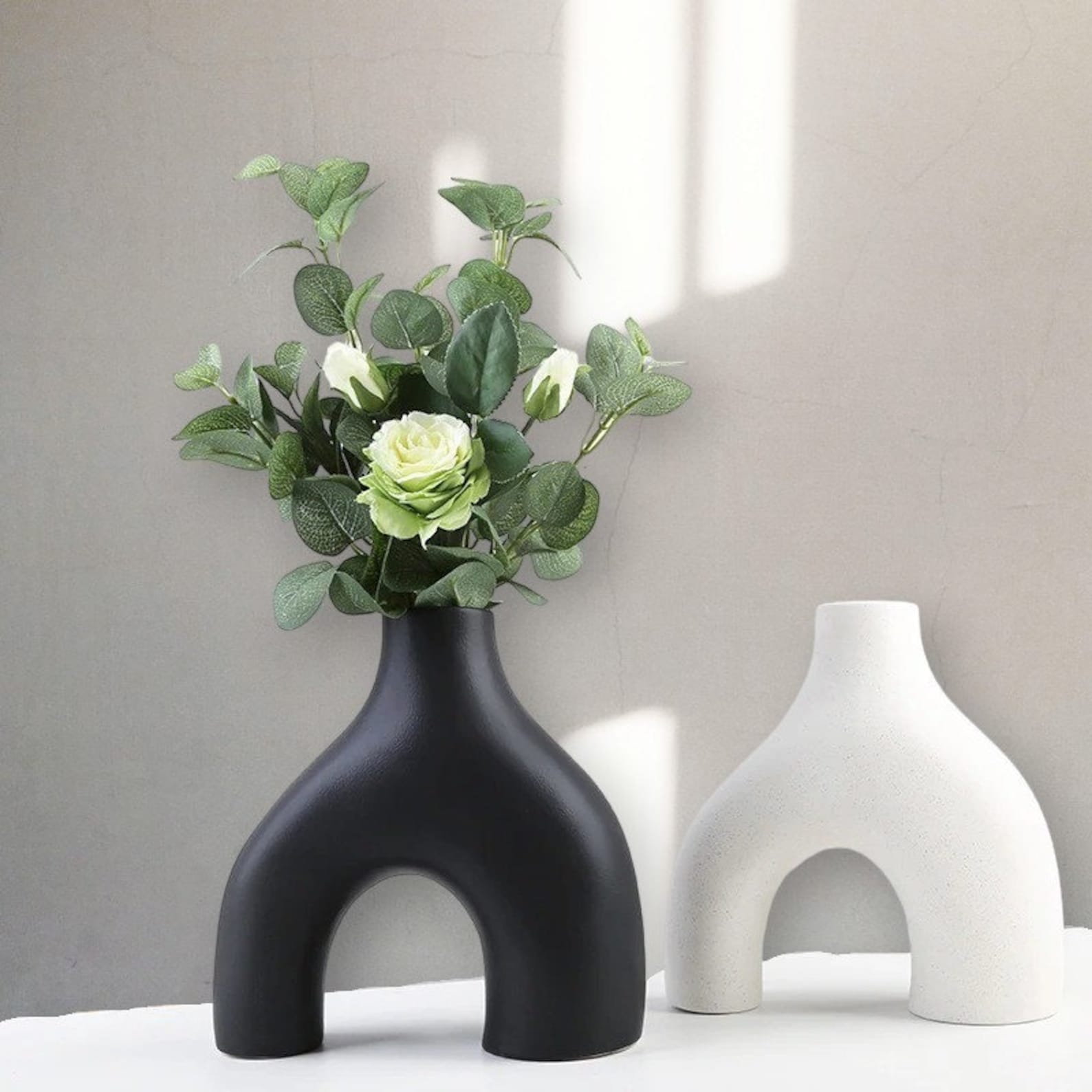 Ceramic Nordic Vase Modern Living Room Decor Modern Nordic Vase Natural ...