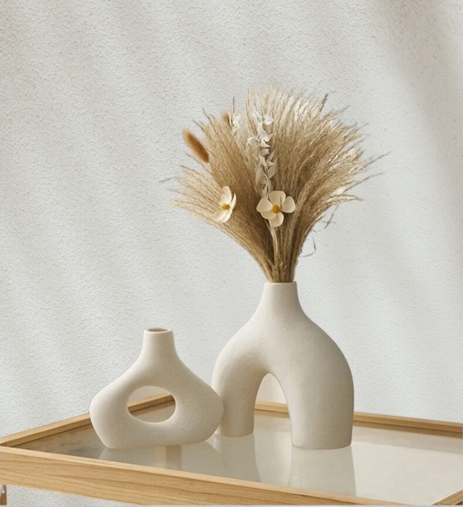 Ceramic Nordic Vase Modern Living Room Decor Modern Nordic Vase Natural ...