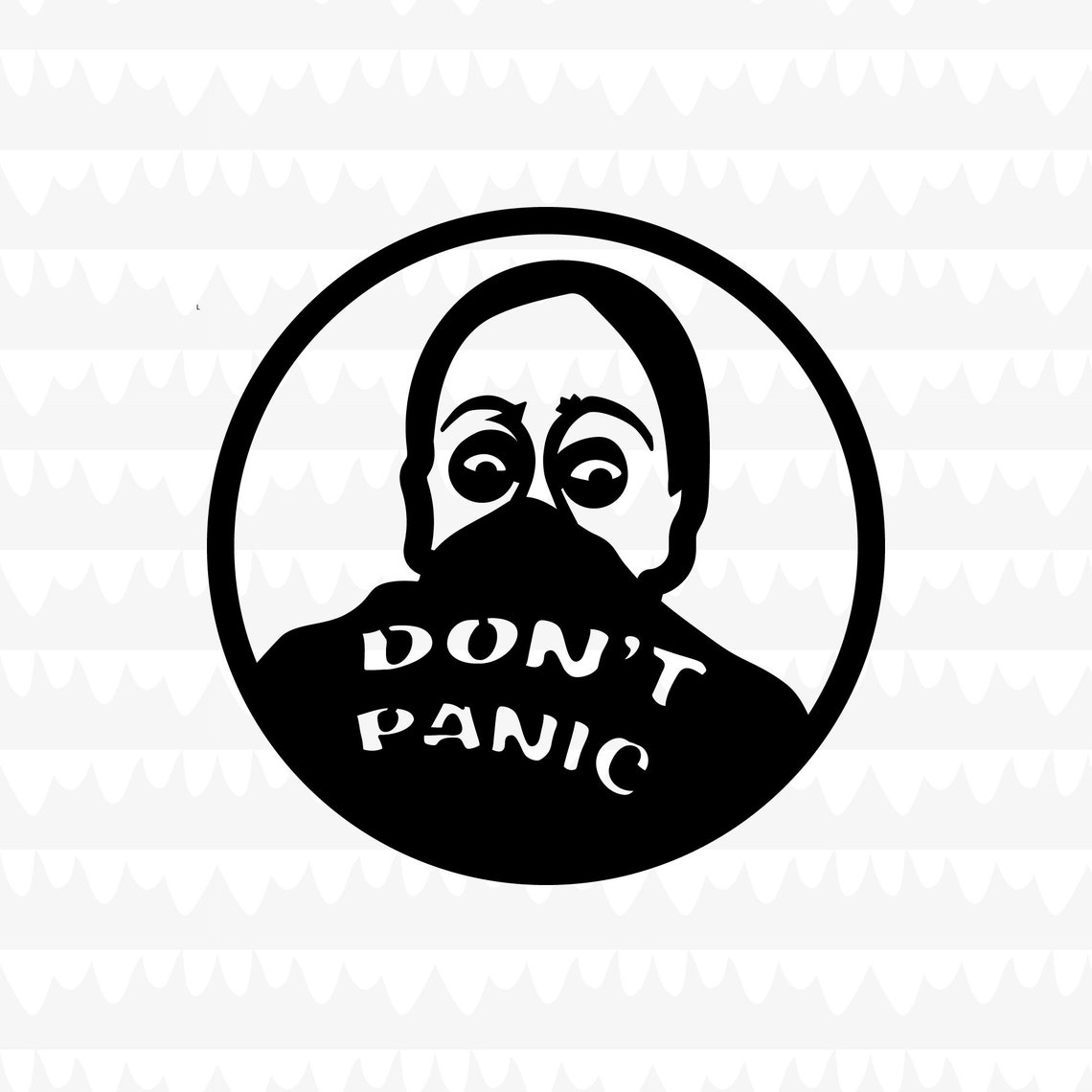 Don't Panic SVG PNG Clipart: Cricut Cut File (digital Download) - Etsy