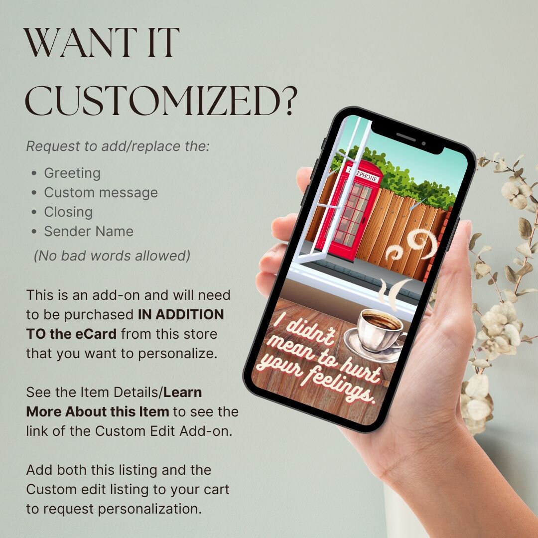 I'm Sorry Animated Greeting E-card Video for Mobile Phone. Romantic ...