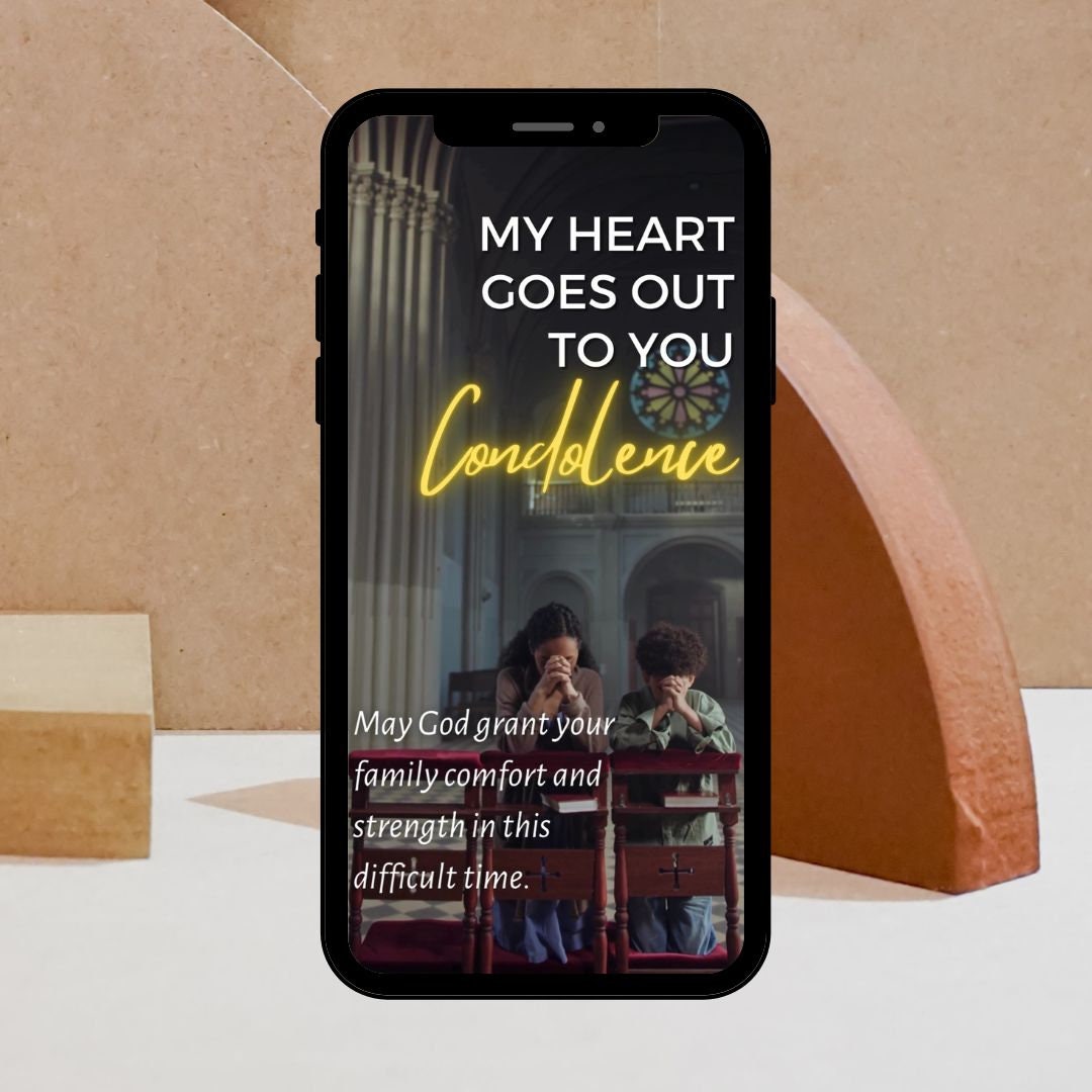 Condolence Animated Greeting E-card for Mobile Phone. Church Design ...