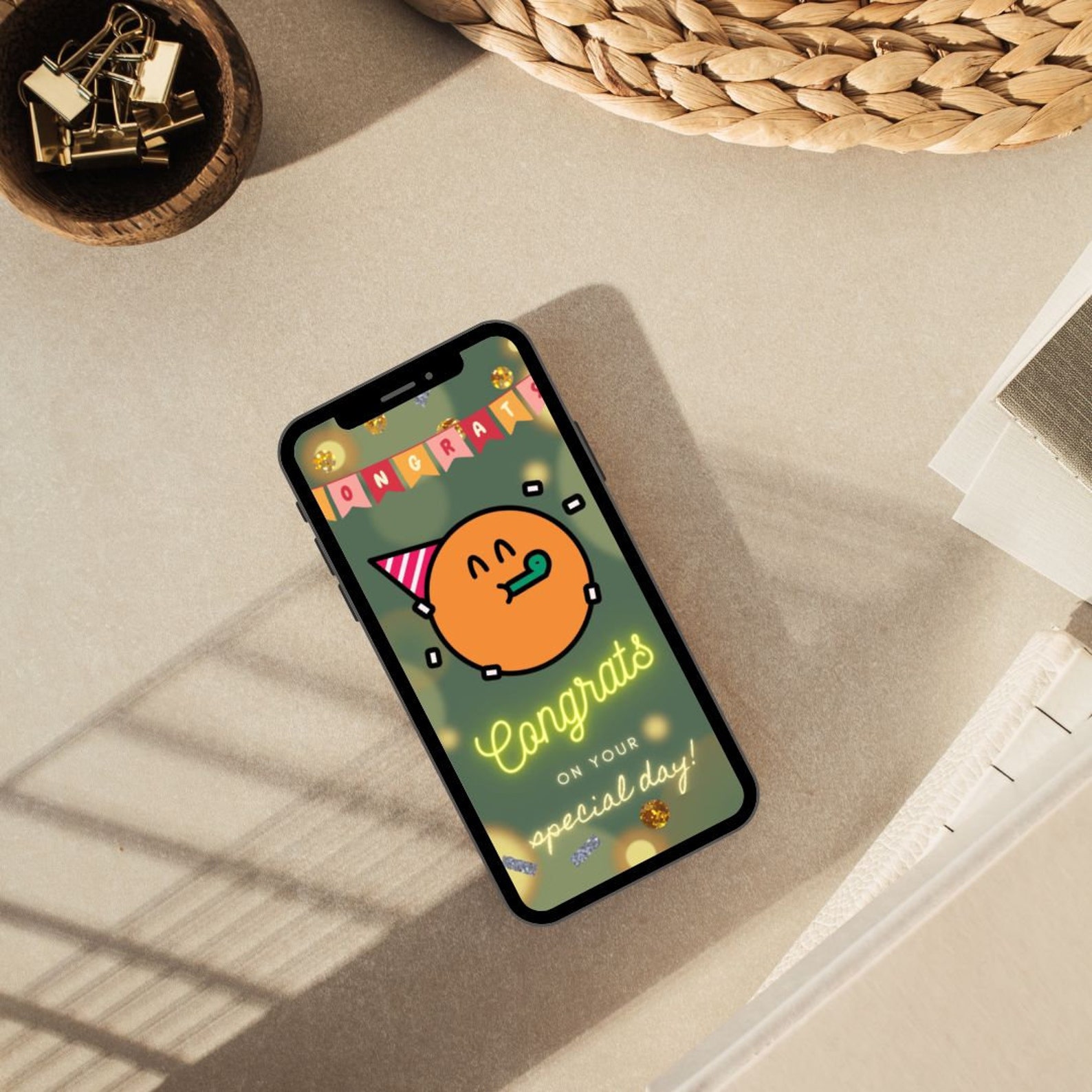 Congrats Animated Greeting E-card Video for Mobile Phone ...