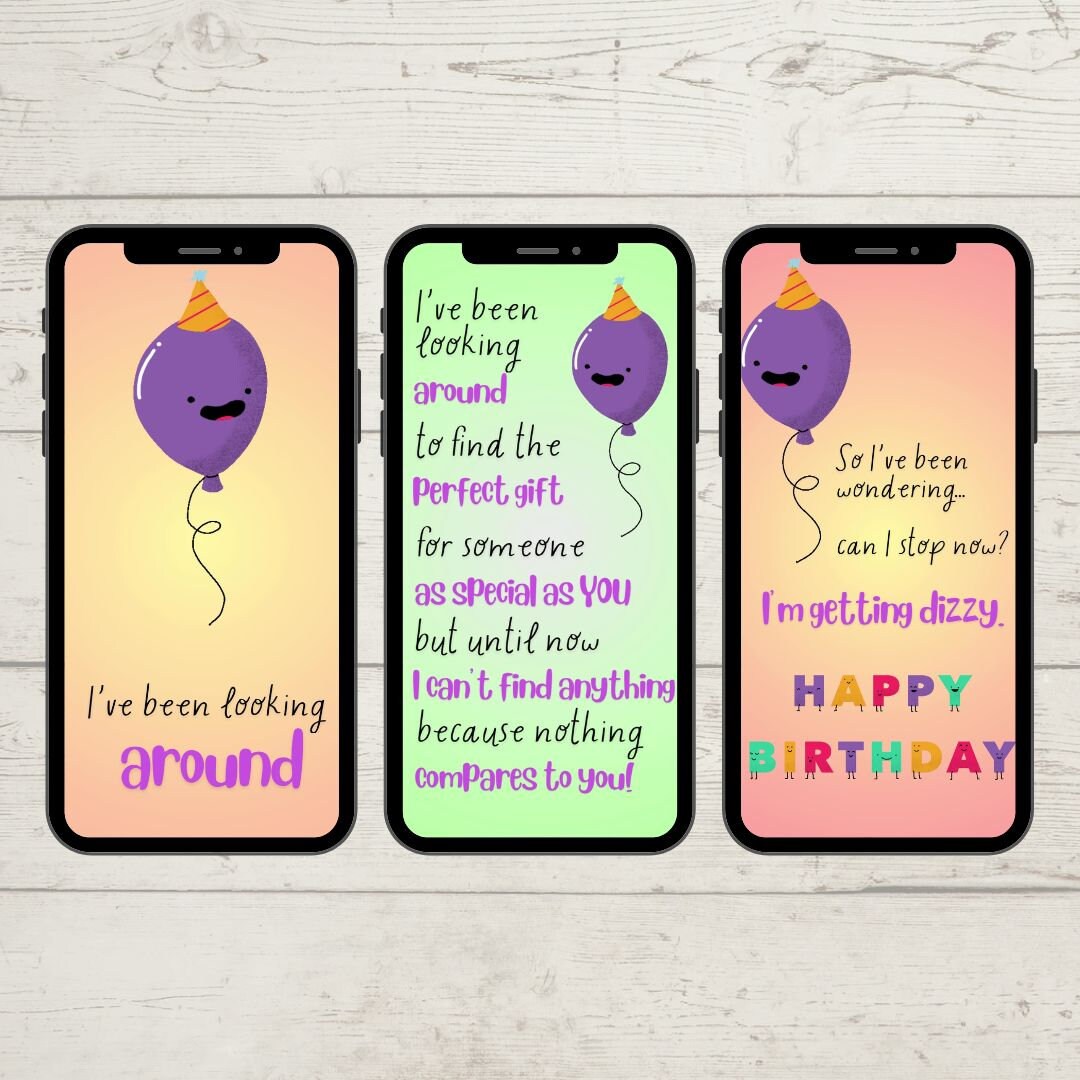 Happy Birthday Animated Greeting E-card. Funny. Birthday Digital Mobile ...