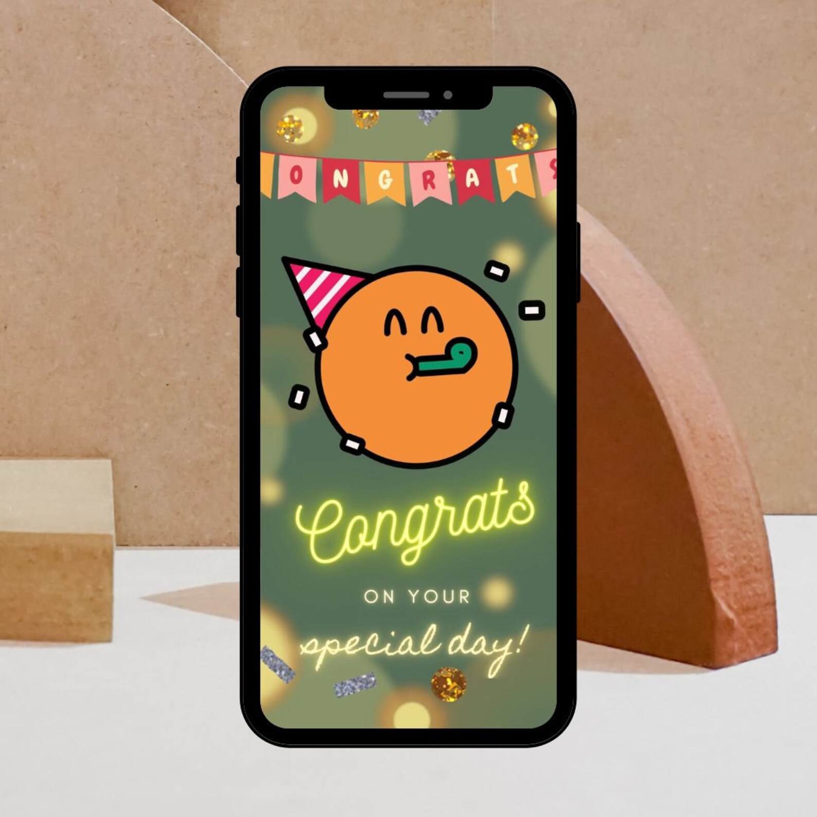 Congrats Animated Greeting E-card Video for Mobile Phone ...