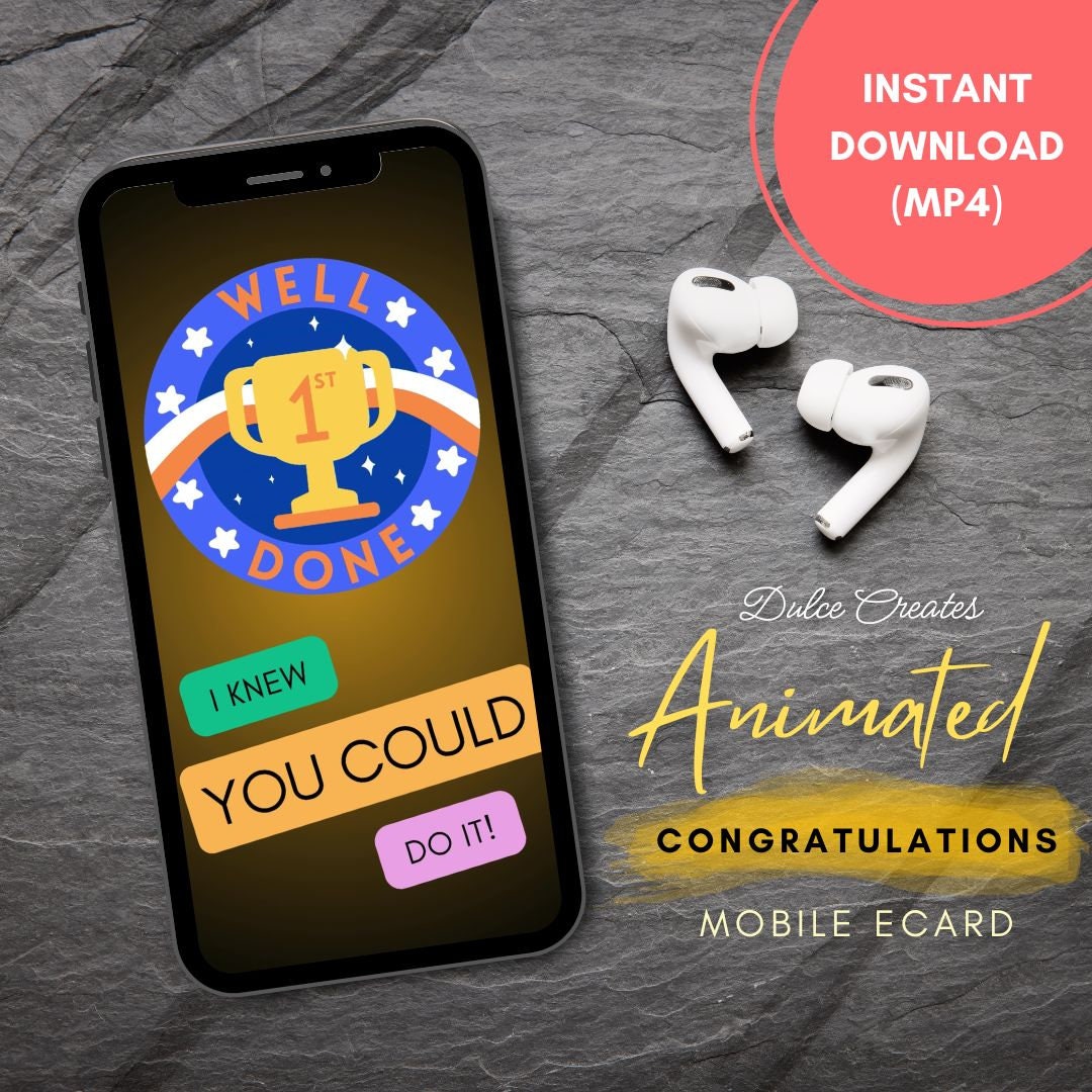 Congratulations Animated Greeting E-card. Congratulations Mobile Ecard ...