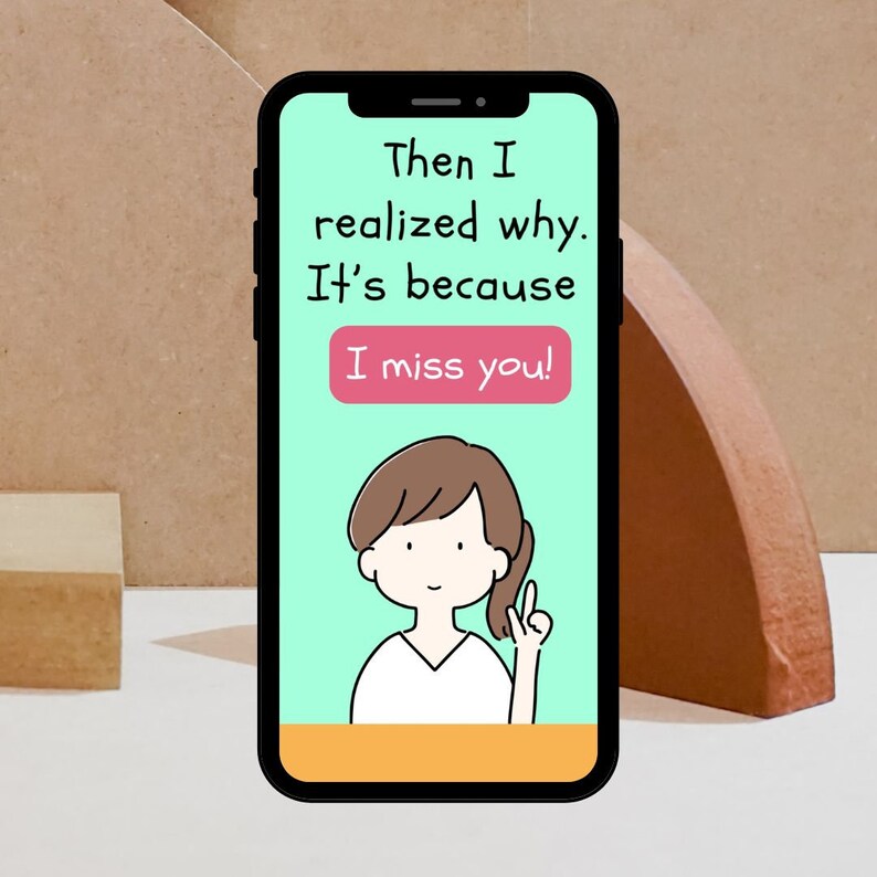 I Miss You Animated Greeting E-card for Mobile Phone. Romance. Across ...