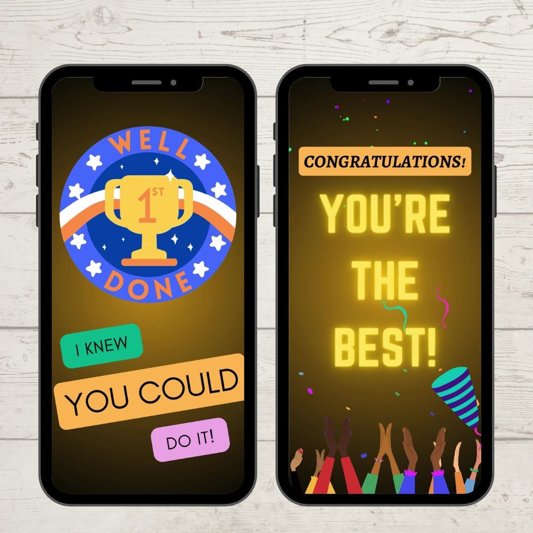 Congratulations Animated Greeting E-card. Congratulations Mobile Ecard. Digital Greetings ...