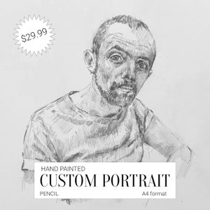 Custom Portrait Hand-drawn Painting Art Custom Painting From Photo ...