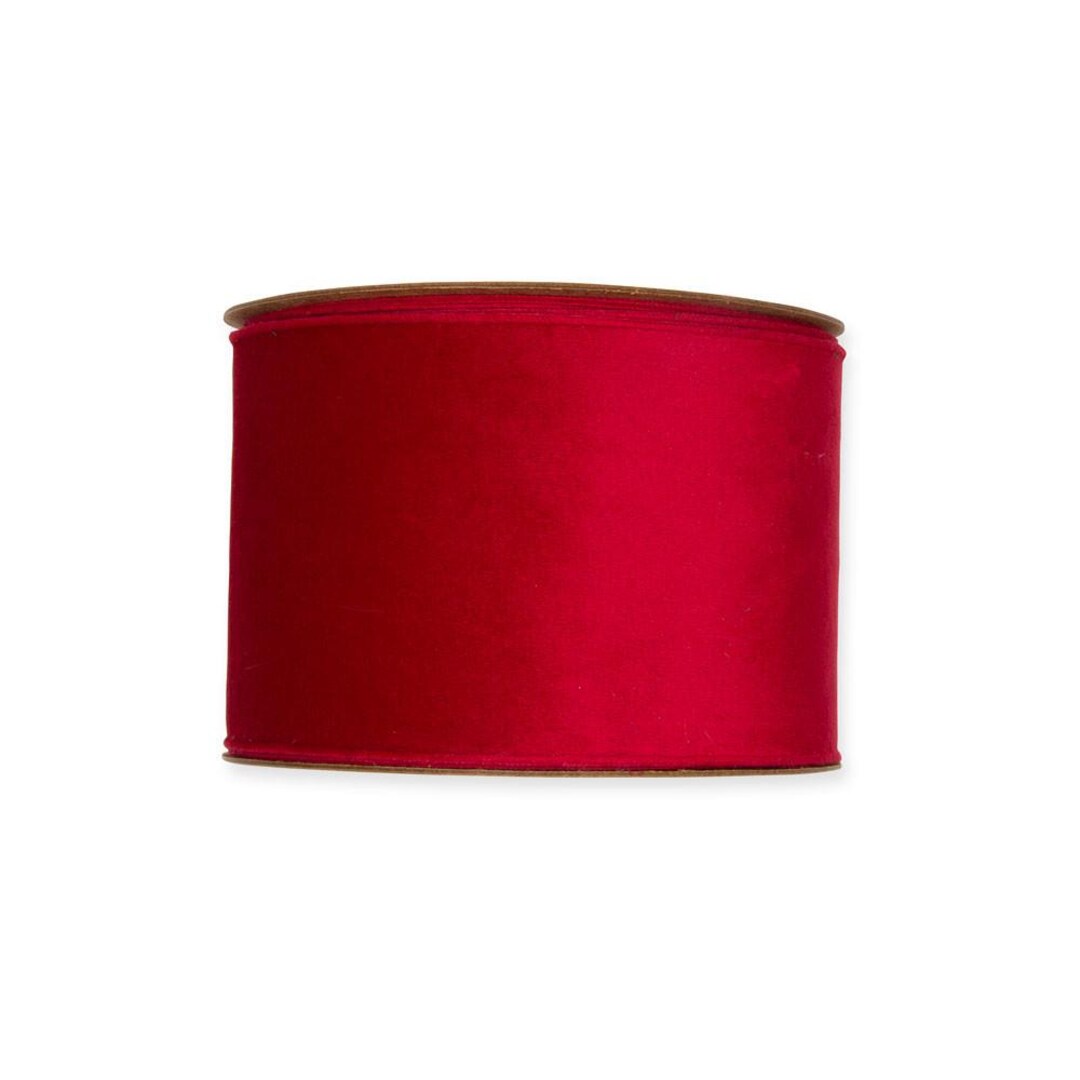 Unwired Velvet Fabric Ribbon 70mm Wide 8m Roll Red - Etsy