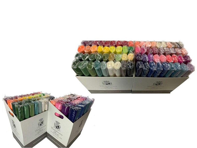 72 Roll Crepe Paper Display Box Set 180g Rolls 64 Assorted Colours - Etsy