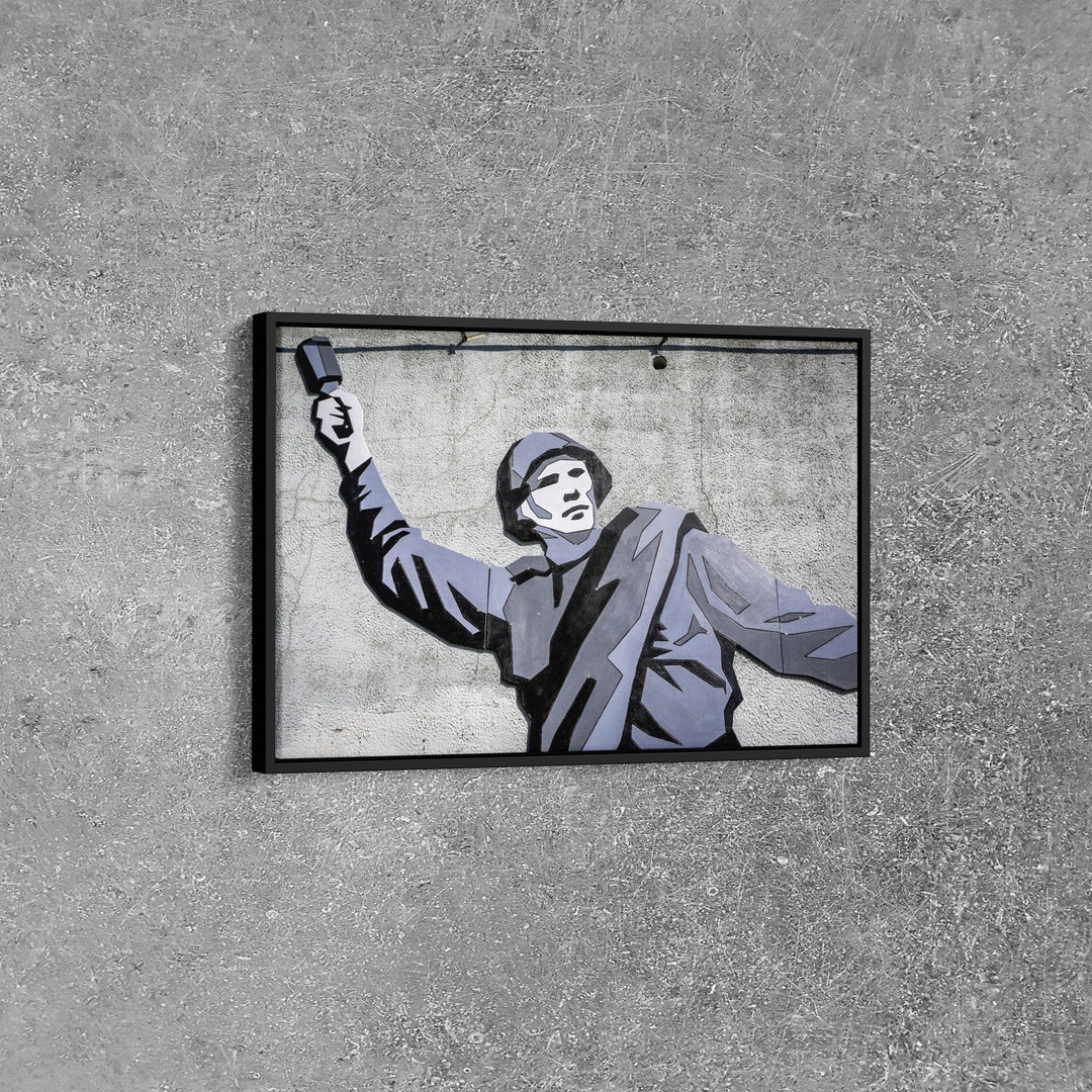 Banksy Canvas, Banksy Graffiti Poster, Banksy Front Line Soldier ...