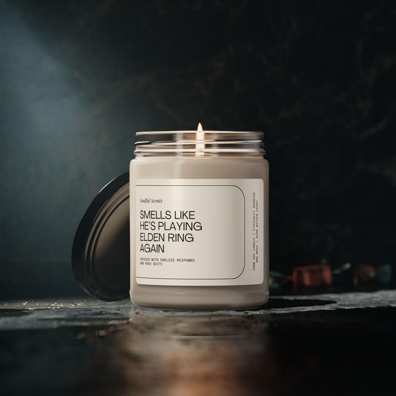 Elden Ring Candle | Elden Ring Gift | Gamer Candle | Game Room Decor ...
