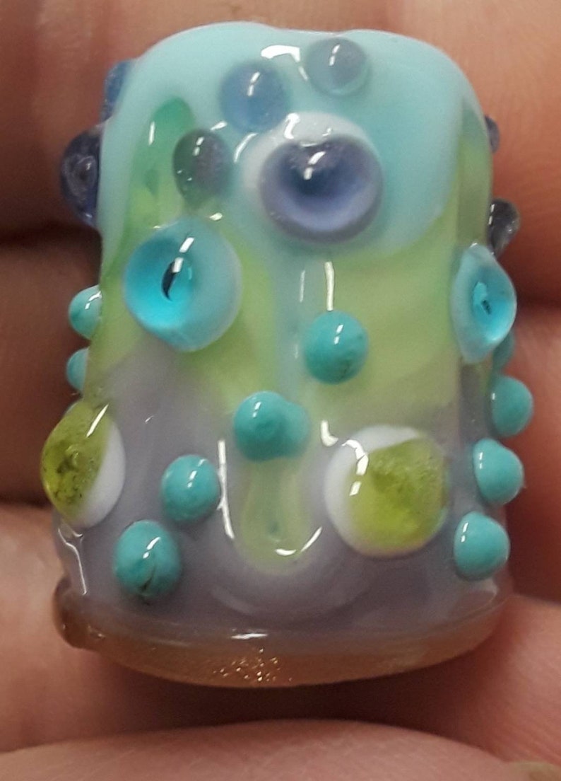 Handmade Lampwork Glass Thimble Blueberry Pie SRA S105 | Etsy