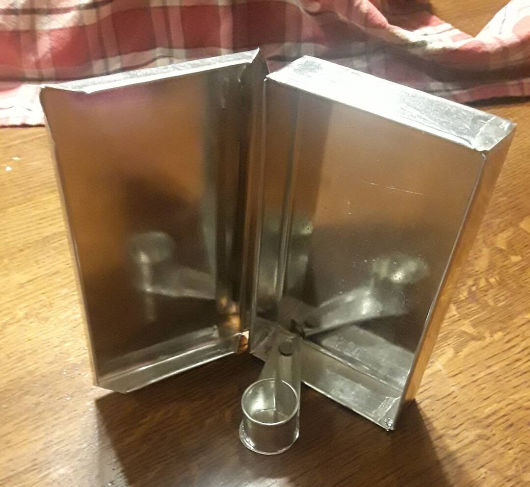 Folding Candle Box Made of Tin Plated Steel by Colleen - Etsy