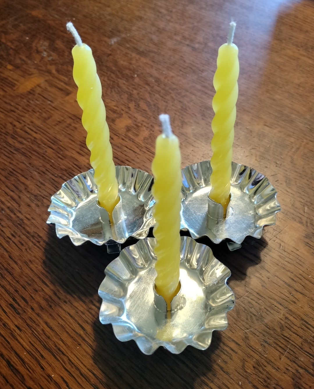 Christmas Ornaments- Old World Christmas- Clip on Tin Candle Pans Set ...