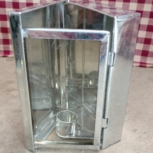 Tri-folding Candle Box With Mica Pane Made of Tin Plated Steel by ...