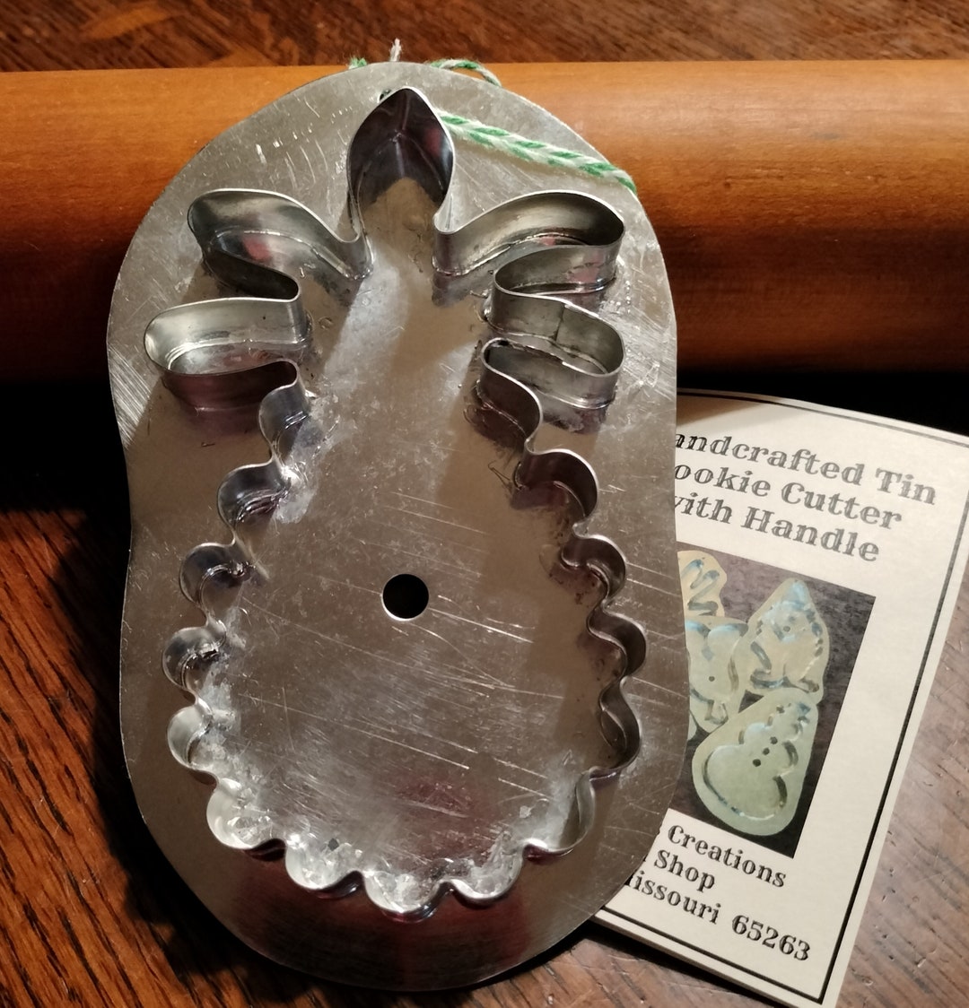 Tin Cookie Cutter With Handle-pineapple- Handmade Out of Food Grade ...