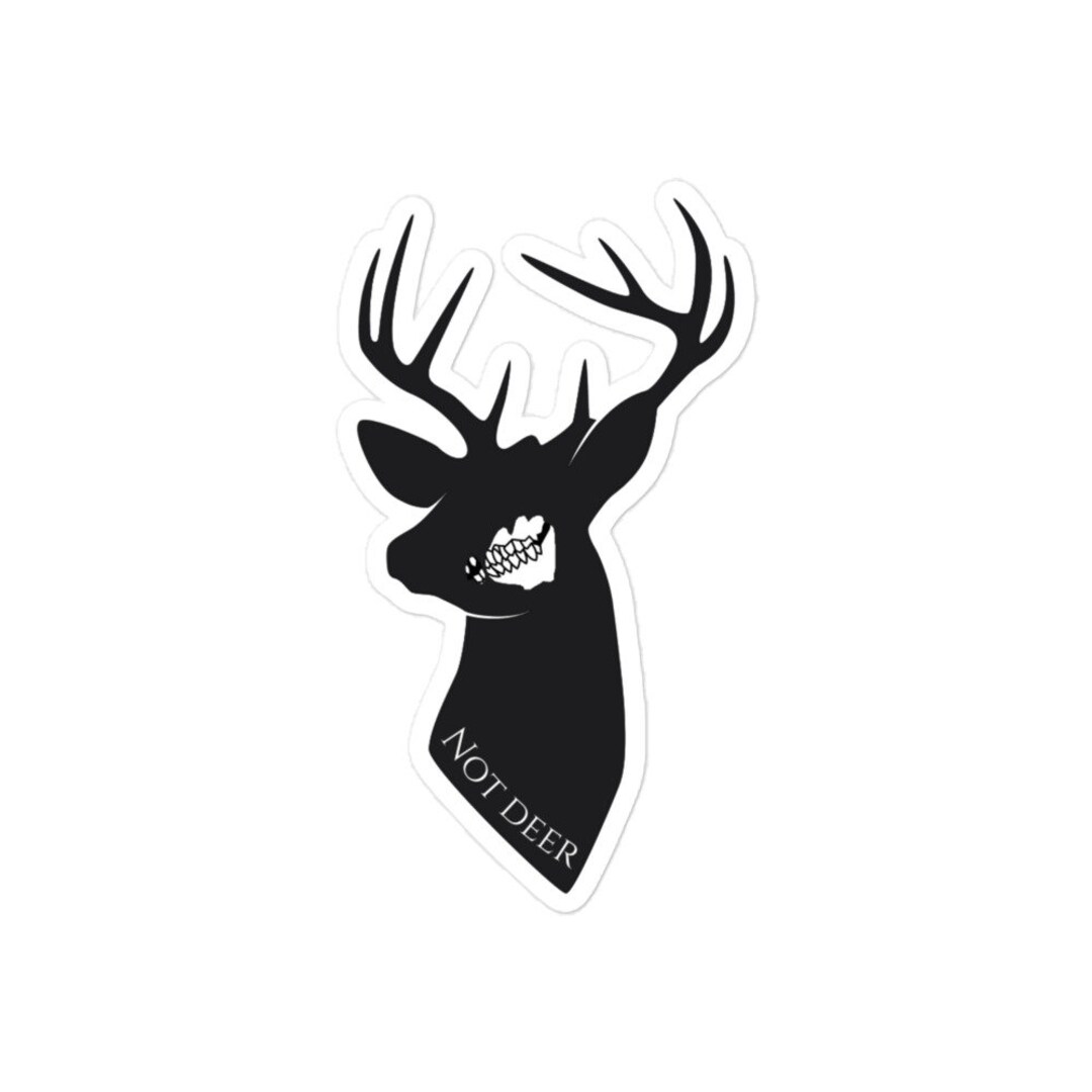 Not Deer Cryptid Vinyl Stickers Gift for Cryptid Hunter Cryptozoologist ...