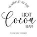 Hot Cocoa Sign, 8x10" MULTIPLE Hot Chocolate Bar Sign, Wedding Hot ...