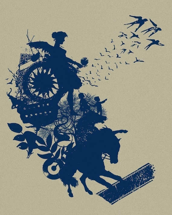 One Color Screen Print Poster