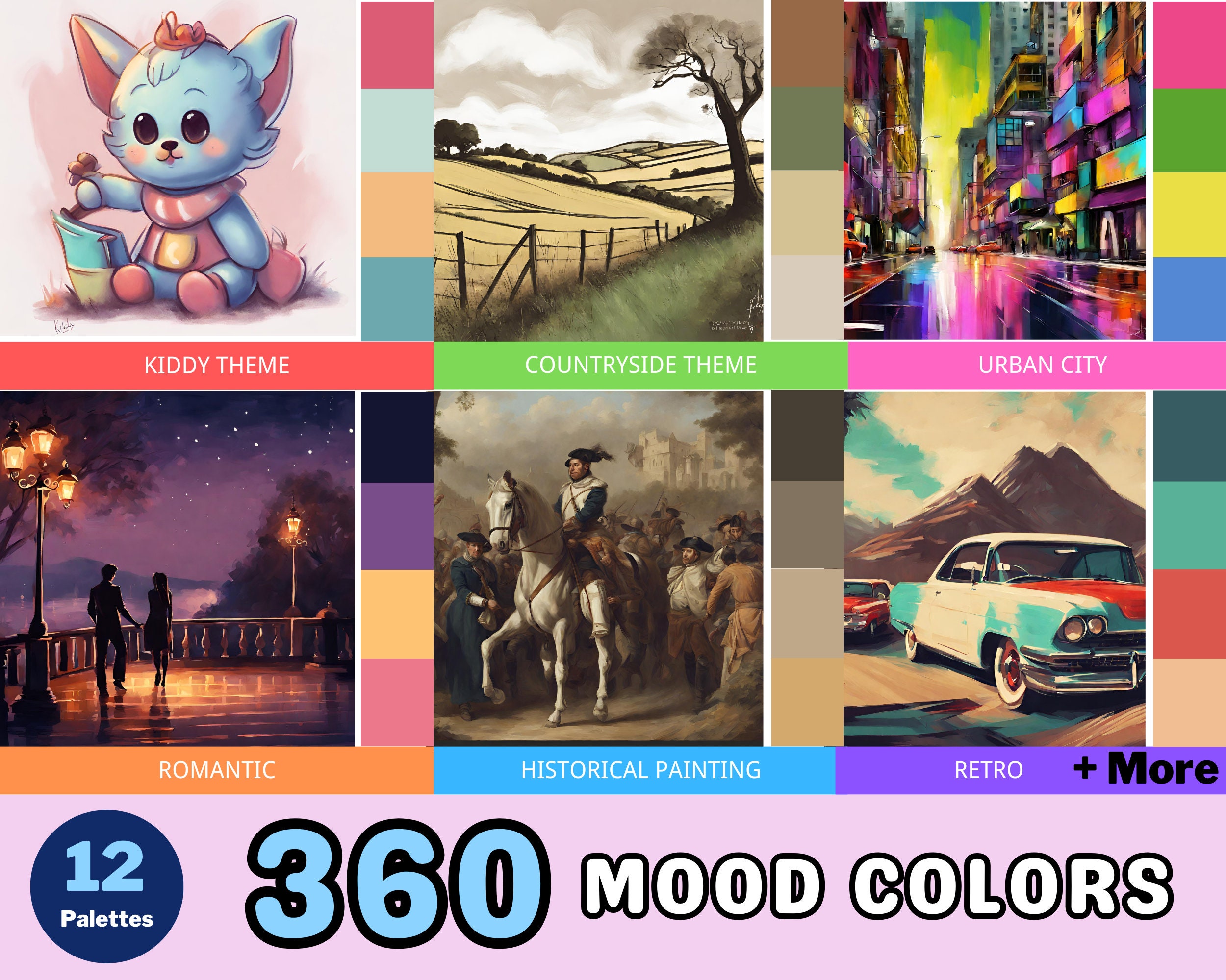 Mega Procreate Color Palette Swatches, 7028 Procreate Swatches ...