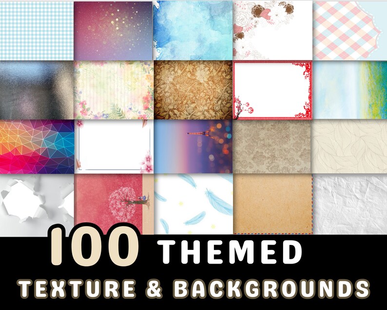 850 Paper Texture Backgrounds, Procreate Paper Texture Brushes ...