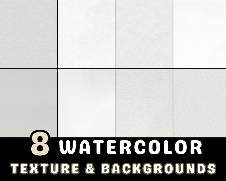 850 Paper Texture Backgrounds, Procreate Paper Texture Brushes, Realistic Watercolor & Sketching ...