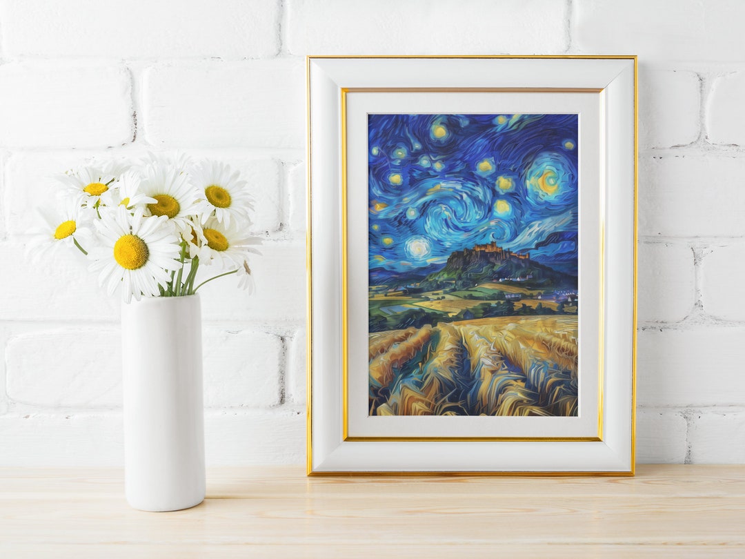 Stirling Castle Wall Art, Scotland Poster, Van Gogh Poster ...