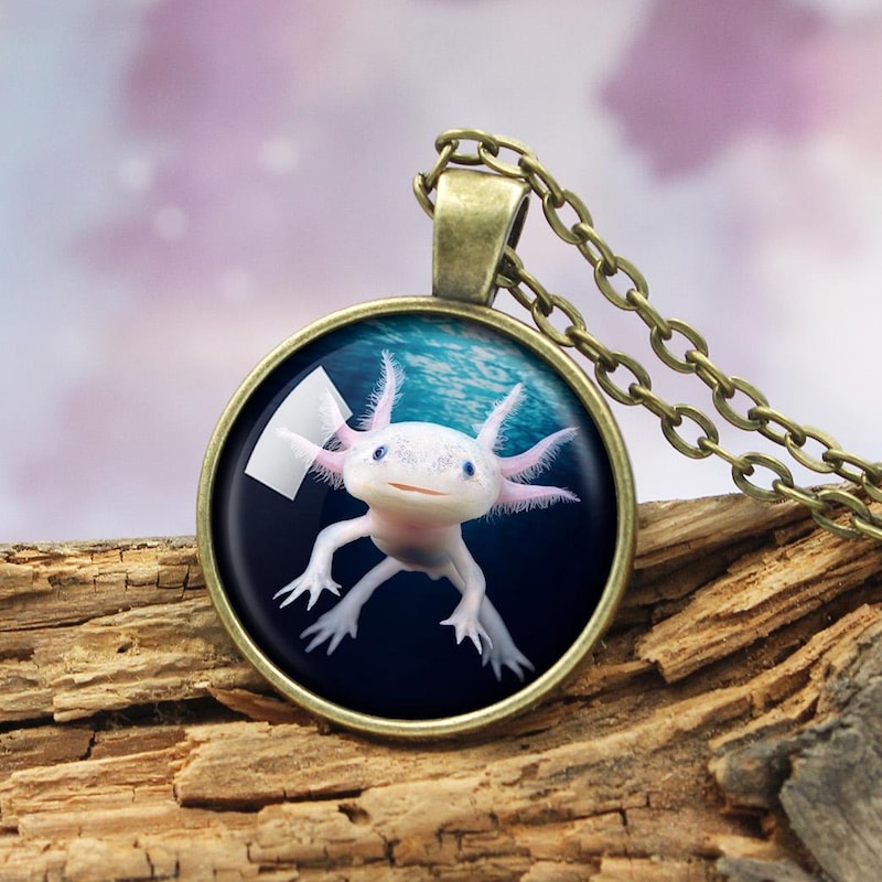 Axolotl Necklace - Etsy