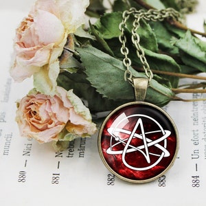 Atheist Symbol Pendant Necklace, Atom Chain Symbol Keychain, Atomic ...