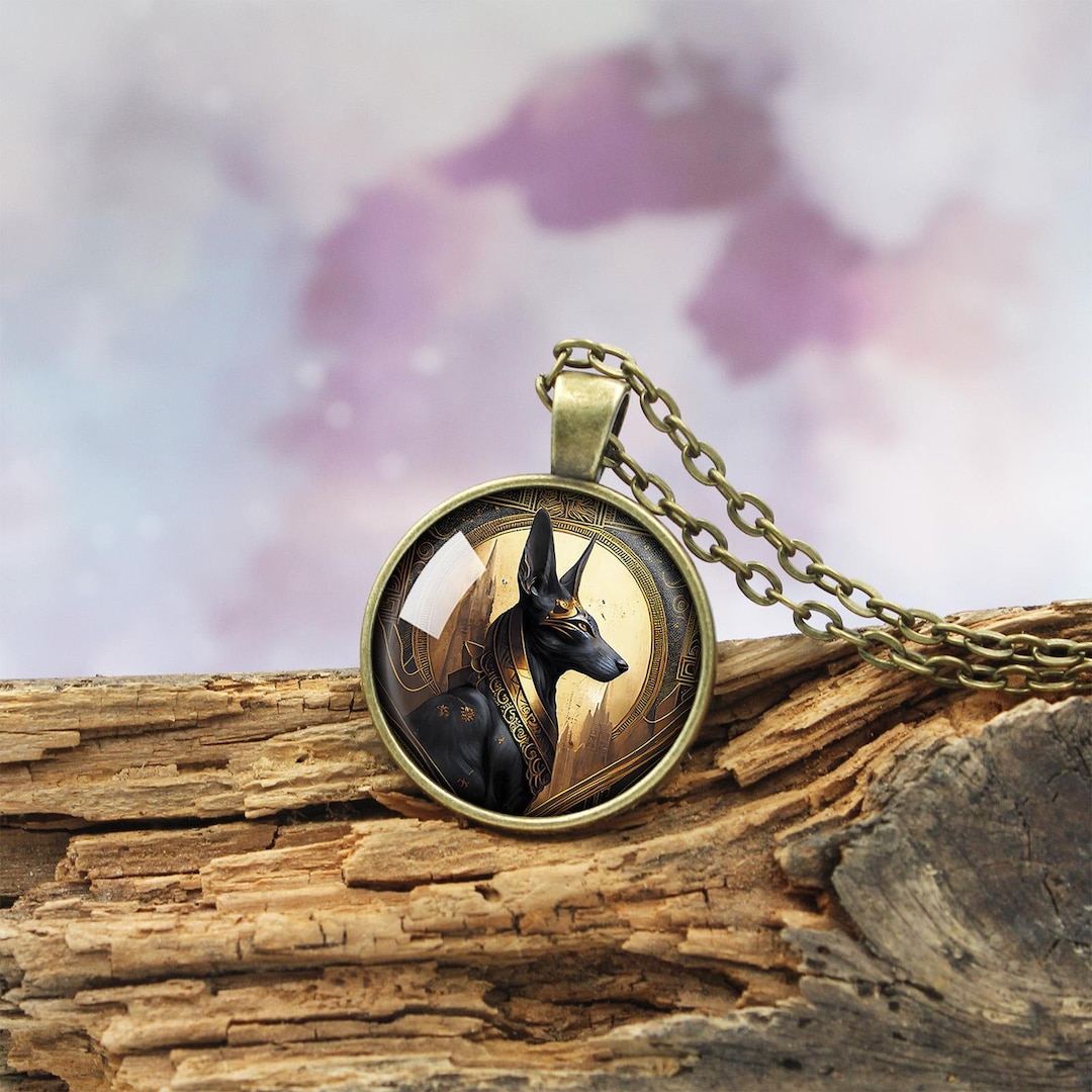 Anubis Egyptian God Pendant Necklace, Ancient Egyptian Mythology ...