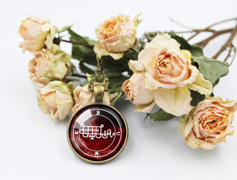 Bune Sigil Necklace Pendant, Seal of Bune Keychain, Goetia Key Seal ...