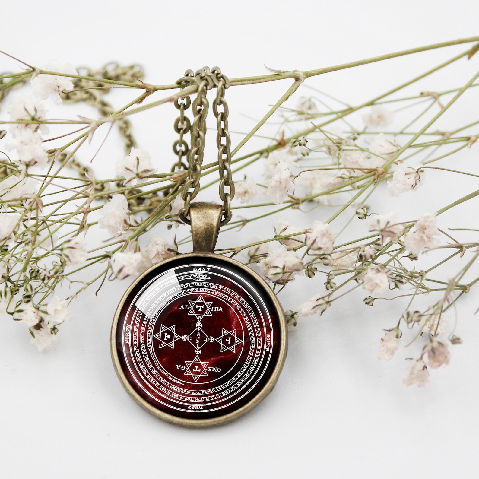 Magical Circle of King Solomon Necklace, King Solomon Amulet Talisman ...