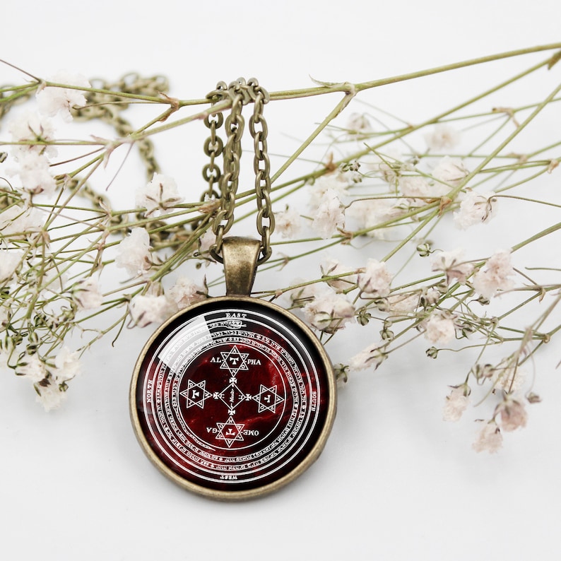 Magical Circle of King Solomon Necklace, King Solomon Amulet Talisman ...