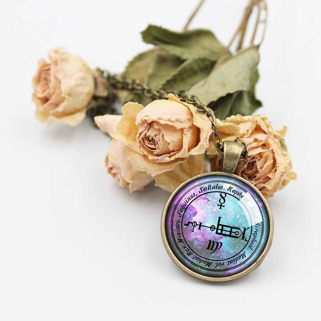 Sigil of Archangel Raphael Pendant Necklace, Archangel Raphael Keychain ...